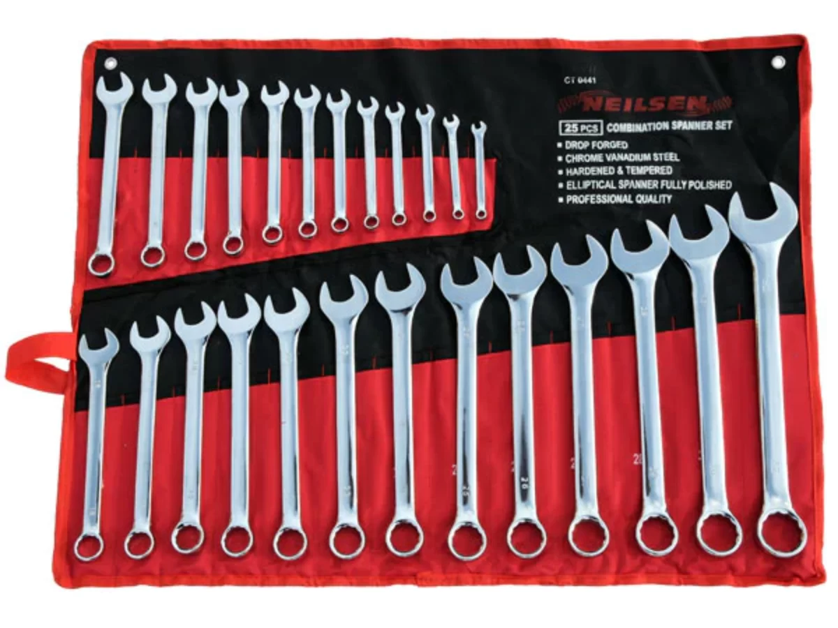 25 Piece Combination Spanner Set 6 to 32mm IRISH TOOLS SHOP