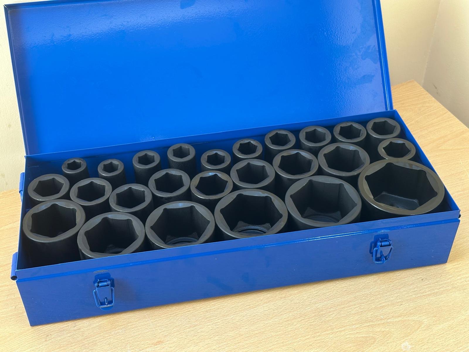 25pcs 1″ Air Impact Socket Set 17-75mm - IRISH TOOLS SHOP