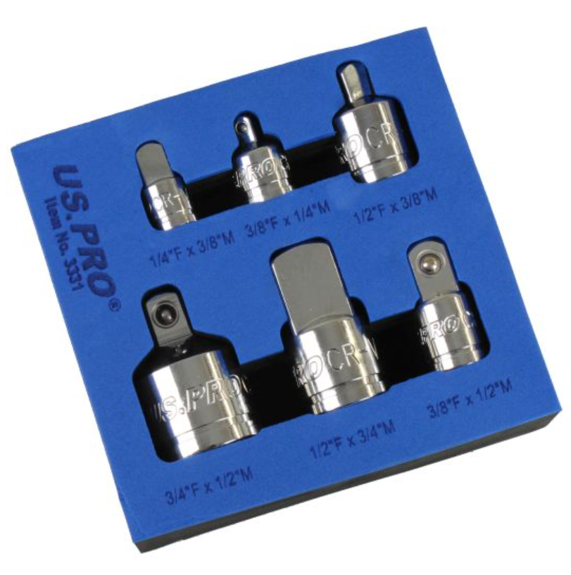 6Pc Socket Adapter Set 1/4″, 3/8″, 1/2″ & 3/4″ - IRISH TOOLS SHOP